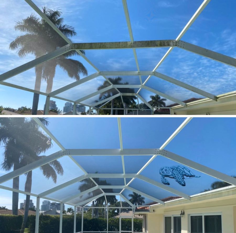 Pool Cage Cleaning Marco Island, FL - Green Turtle Soft Wash